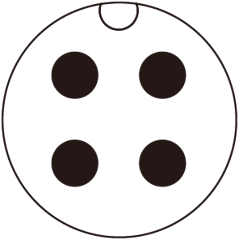 M12 y cable 2-17pin a b d coded male molded cable y splitter circular ...